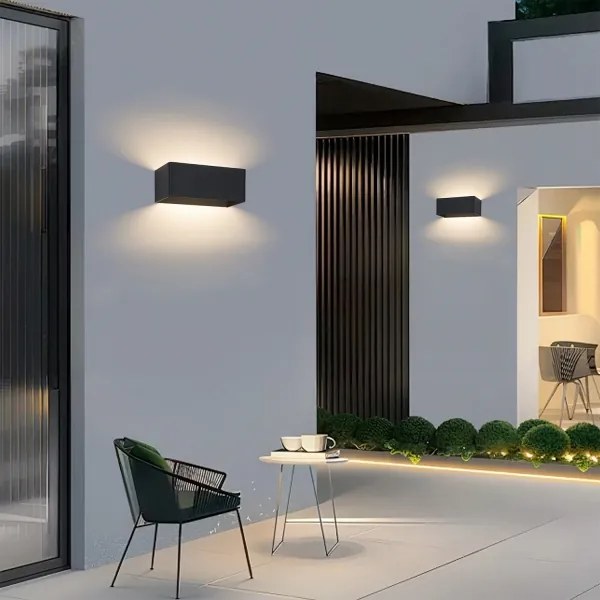Brilagi - LED Venkovní nástěnné svítidlo DONNANI LED/7W/230V 20 cm černá IP44