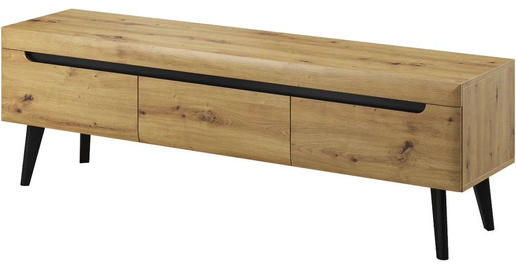 Nábytek do obývacího pokoje NARDI 1 dub artisan / černý