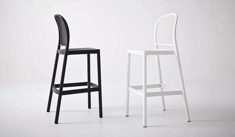 GABER - Barová židle PANAMA - vysoká, černá