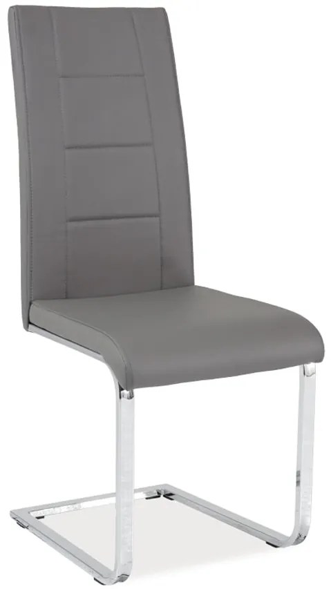 Jídelní čalouněná židle H-629 šedá