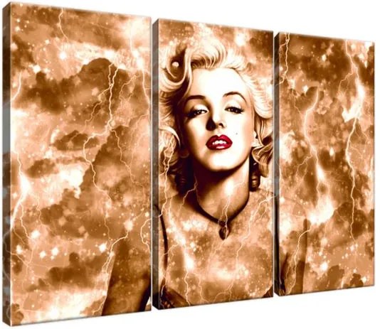 Obraz na plátně Marilyn Monroe blesky a hvězdy 90x60cm 2476A_3J