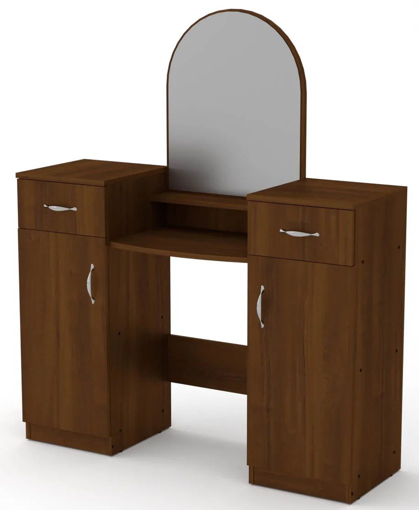 Vomaks levný toaletní stolek B2 se zrcadlem šířka 118 cm