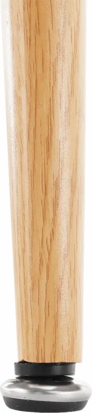 Barový stůl, bílá/dub, průměr 60 cm, IMAM