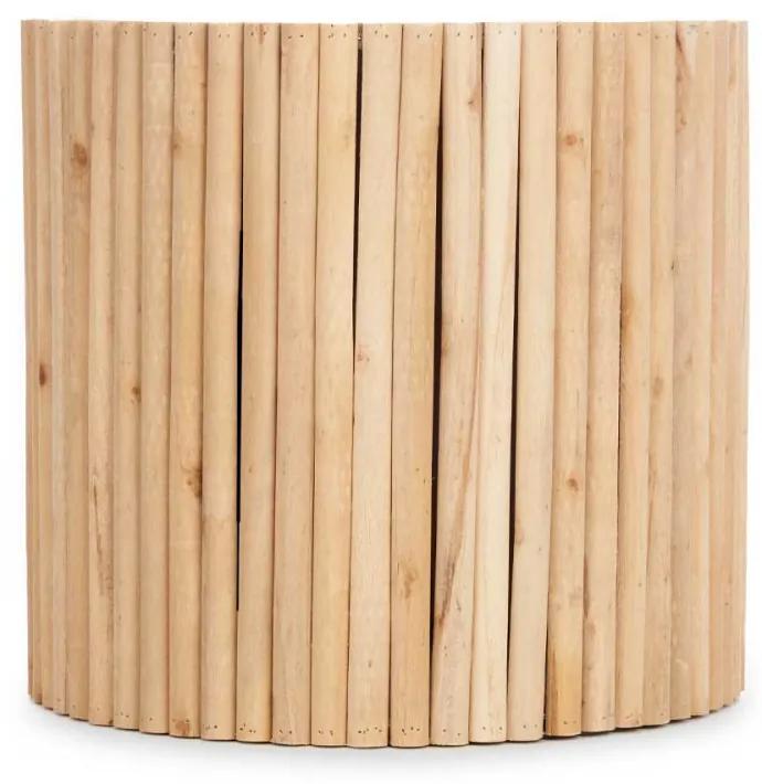 Konferenční stolek PAOLO s deskou ze dřeva