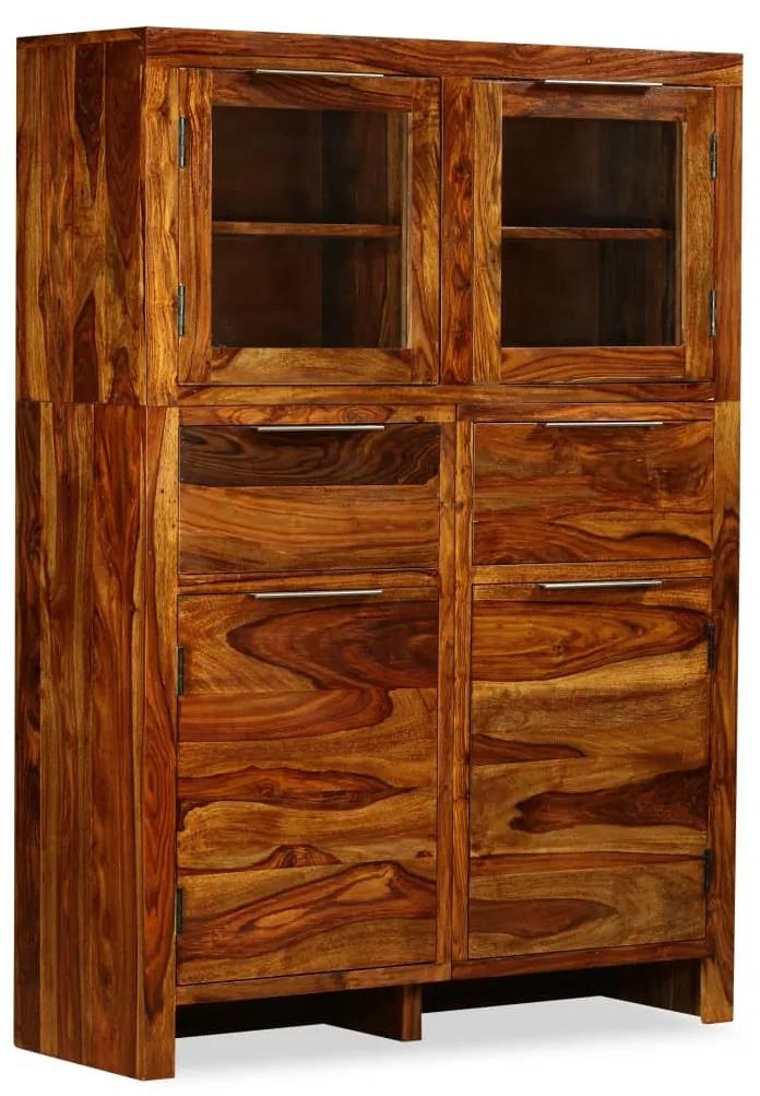 vidaXL Příborník masivní sheeshamové dřevo 100x35x140 cm