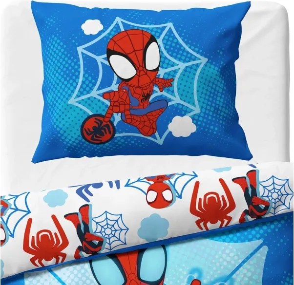 Carbotex povlečení bavlna Spidey Pavoučí Záchrana 140x200, 70x90 cm