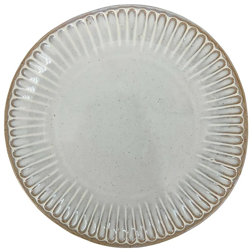 Keramický dezertní talíř Grau, (fi) 21 cm, šedá
