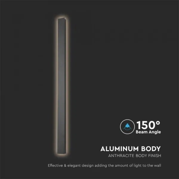 LED Venkovní nástěnné svítidlo LED/10W/230V 3000K IP65 51 cm antracit