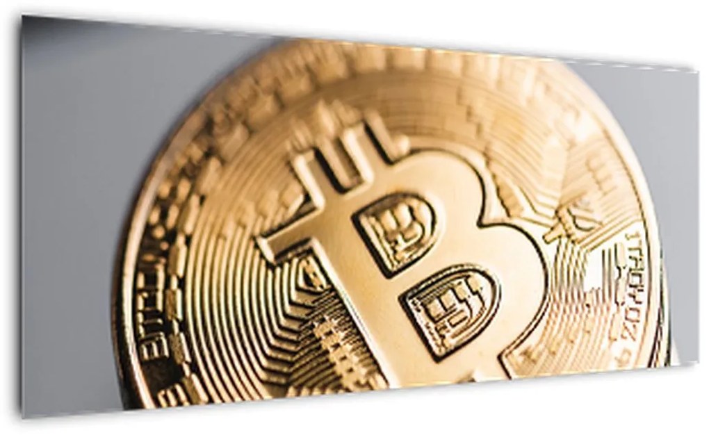 Obraz - Bitcoin (100x40cm)