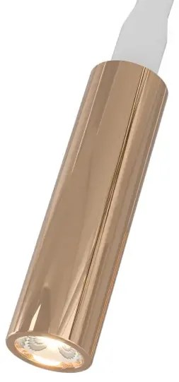 Designové nástěnné svítidlo Nuto bílá/zlatá