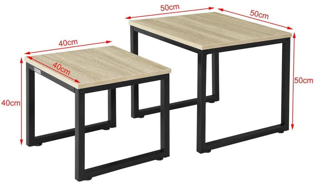 Sobuy FBT42-N sada 2 konferenčních stolků konferenční stolek konferenční stolek