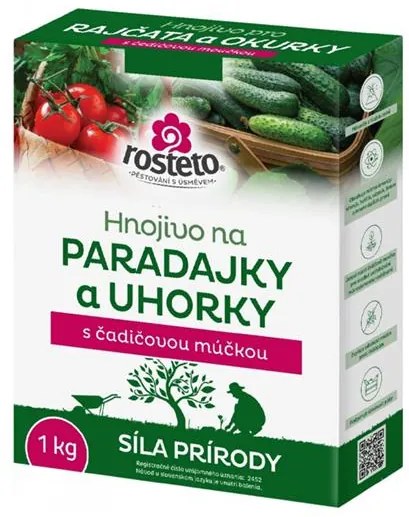 Hnojivo pro rajčata a okurky ROSTETO 1kg s čedičovou moučkou