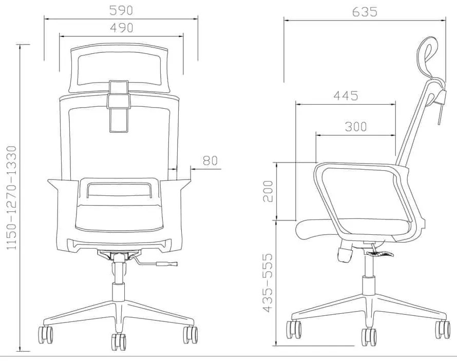 Dalenor Kancelářské křeslo Smart HB, textil, červená