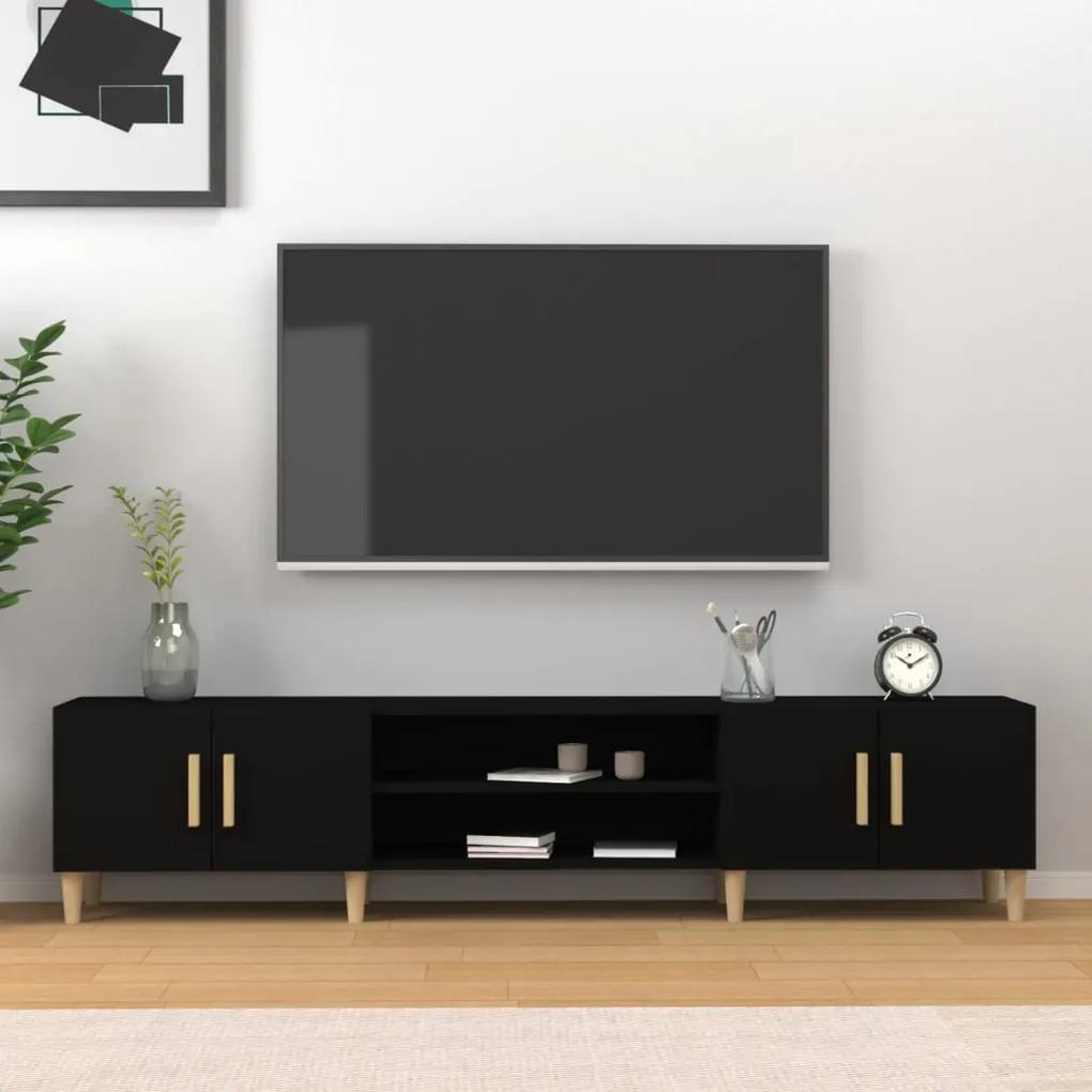 TV skříňka černá 180 x 31,5 x 40 cm kompozitní dřevo - Default Title