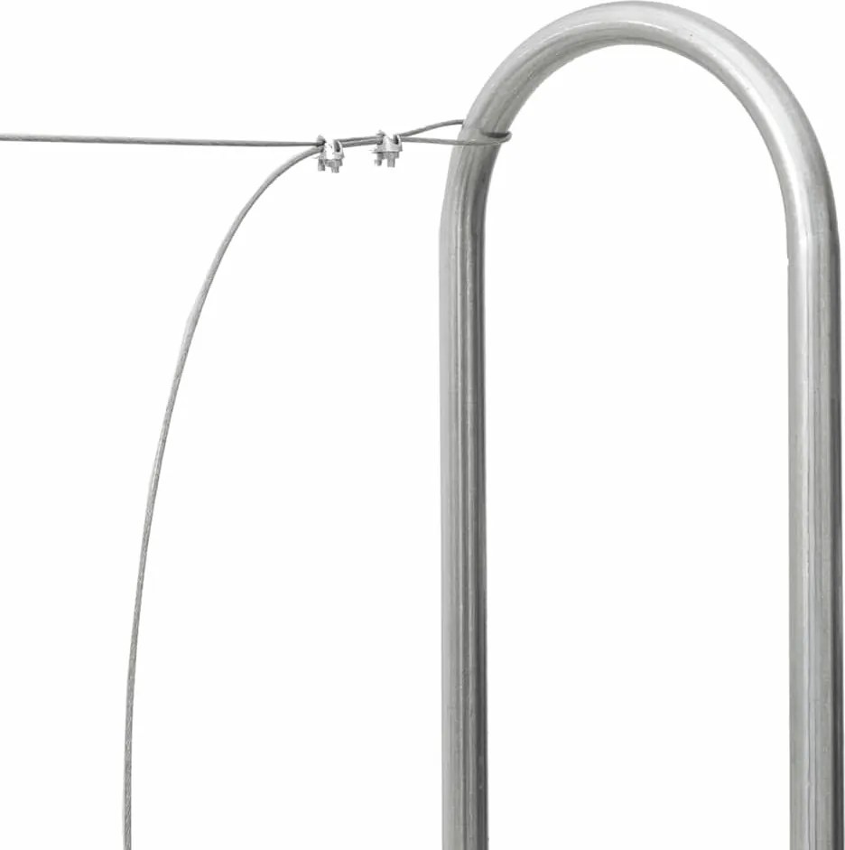 vidaXL Stojan na palivové dřevo s krytem proti dešti 250x25x150 cm [4100711]