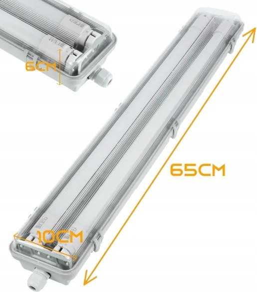 LED Technické zářivkové svítidlo T8 2xG13/10W/230V 6000K 60 cm IP65 bílá