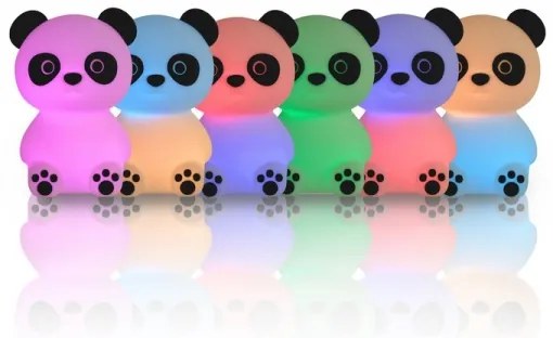 MegaLight - LED RGB Stmívatelná dětská dotyková lampa PADDY PANDA LED/5V