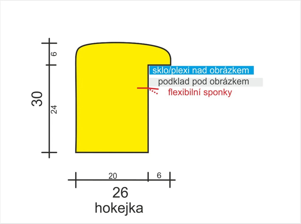 DANTIK - Zarámované zrcadlo - rozměr s rámem cca 50x100 cm z lišty BOX červená mořená (1750)