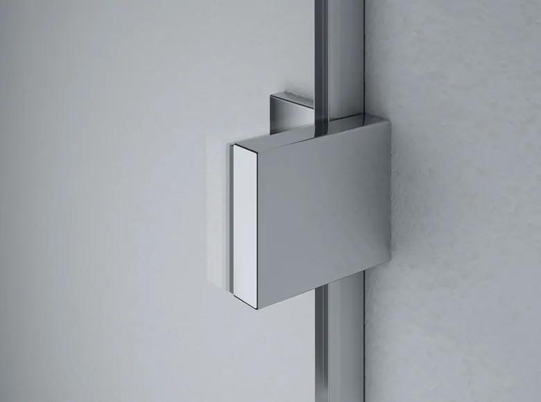 Sanswiss PUR PU31 jednokřídlé sprchové dveře 90 cm Šířka: 900 mm, Profil: Chrom, Sklo: Hladké čiré