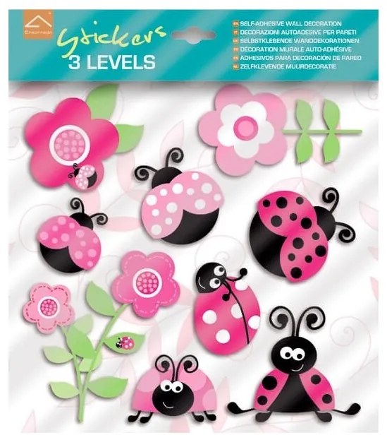 AS-rovi Crearreda 3L M Pink Ladybugs 14506 Slunéčko sedmitečné
