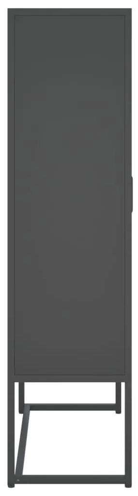 Komoda Seabold - ocel - 80x35x135 cm | antracitová