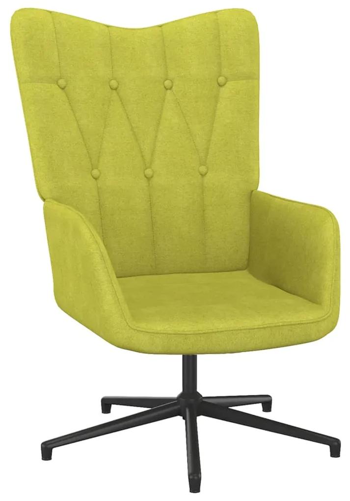 327572 vidaXL Relaxační židle zelená textil