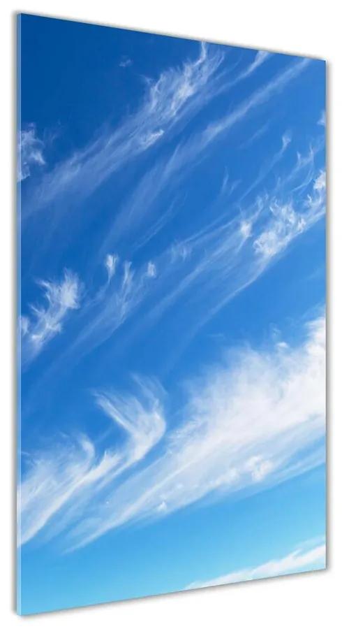 Wallmuralia Foto obraz skleněný svislý Mraky na nebi 50x100 cm