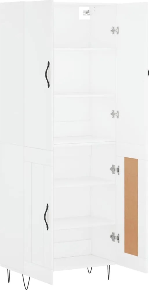Skříň highboard bílá 69,5 x 34 x 180 cm kompozitní dřevo 3198073