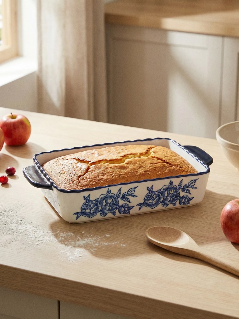 Sinsay - Porcelain baking dish with a floral motif - vícebarevná