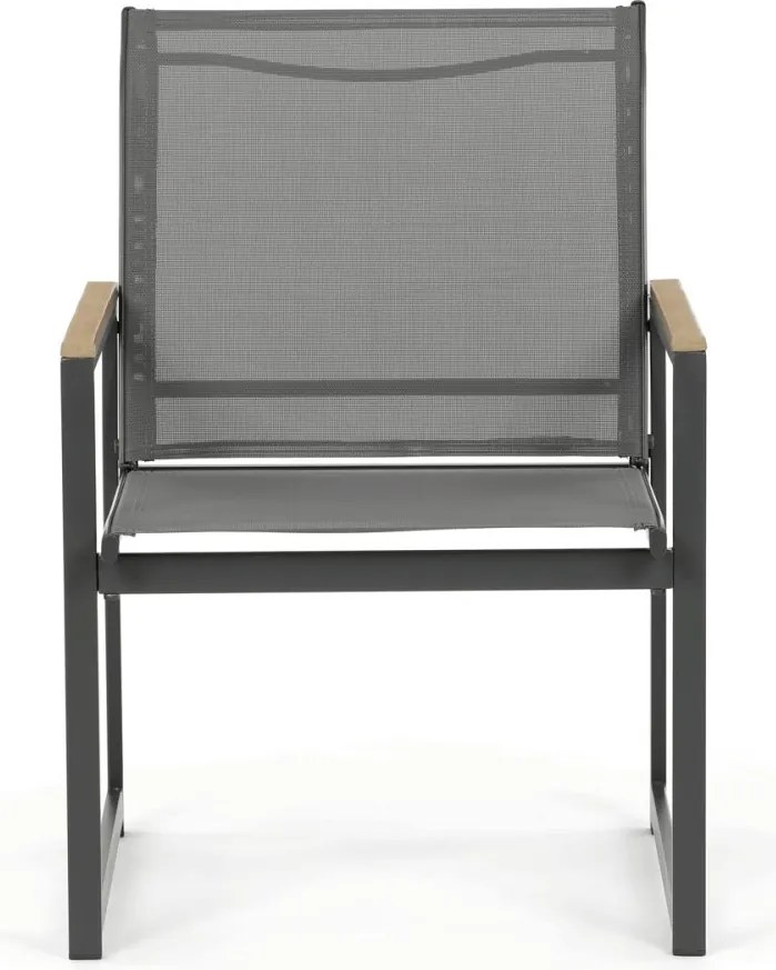 Zahradní sestava AZS-S1212 GREY, síťovina, šedá (108 x 68) cm