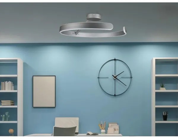 LED Stmívatelný přisazený lustr LED/72W/230V 3000-6500K chrom + dálkové ovládání
