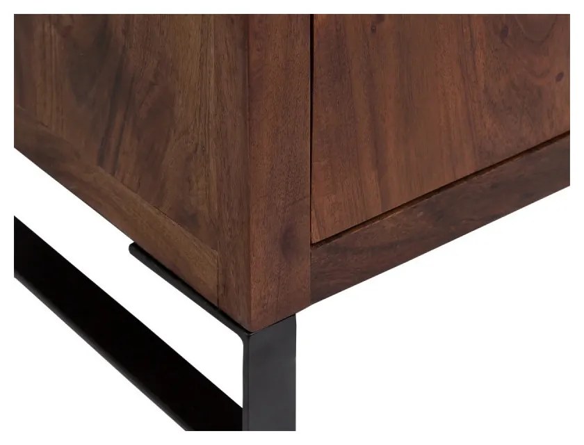 Massive home | Široká koupelnová komoda Wild 138cm - tmavý akát VÝPRODEJ