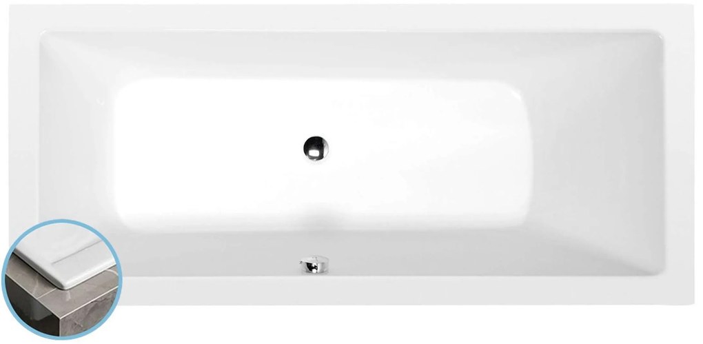 Polysan - Vana 170x75x39 cm, bílá 71709S