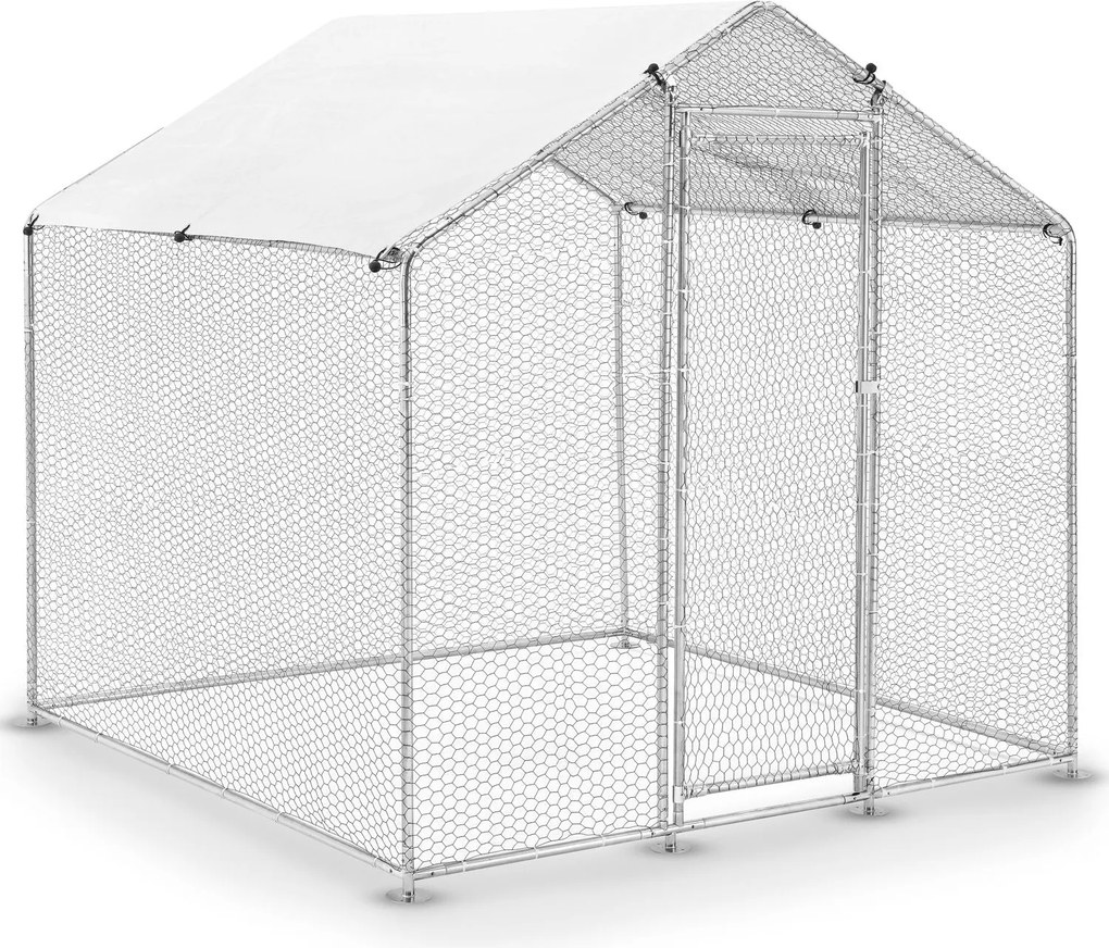 Juskys Venkovní výběh pro slepice HLS25T Velikost: 3 × 4 × 2 m