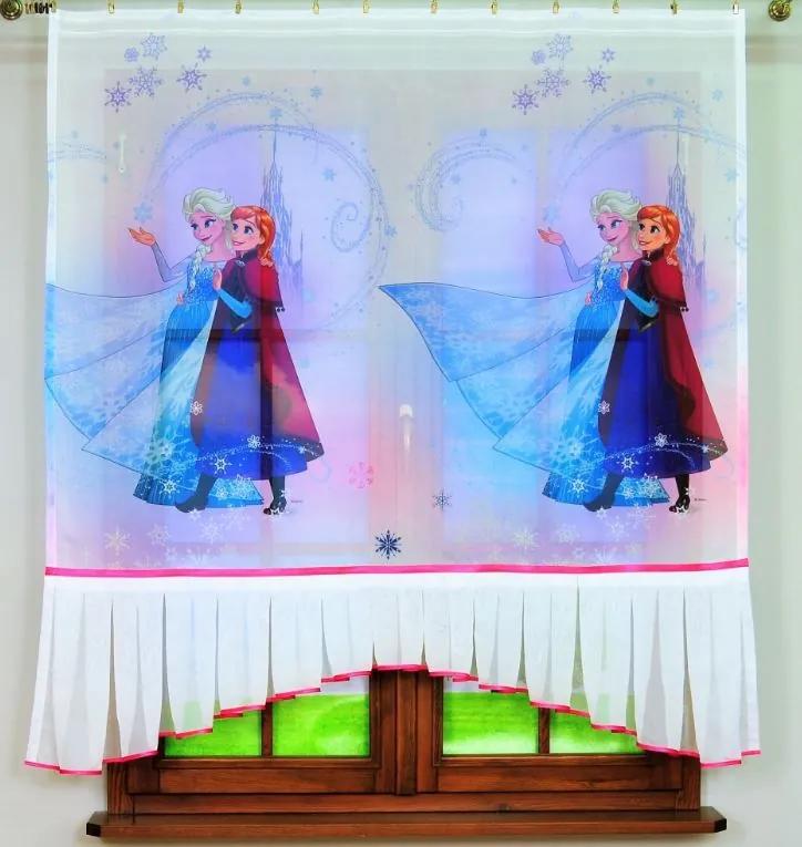 Záclona dětská 150x145cm W-Frozen ( Ledové království ) | BIANO