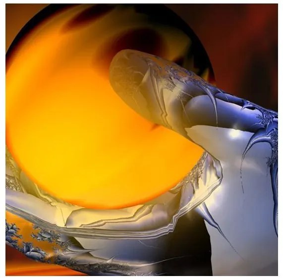 Obraz skleněné ruky se sluncem (30x30 cm), 40 dalších rozměrů