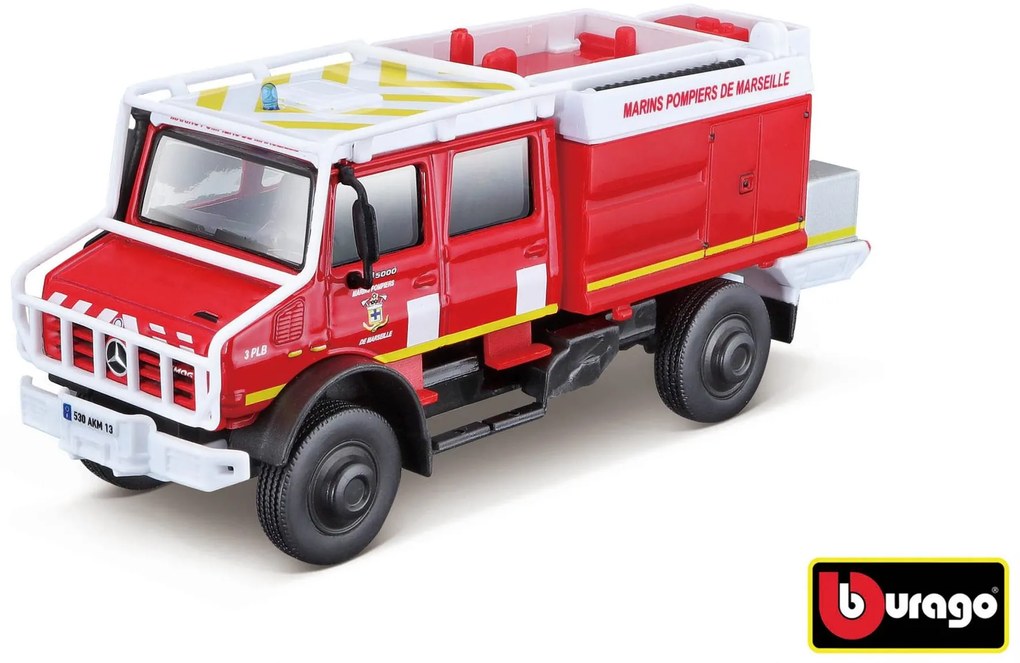 Bburago 1:50 emergency mercedes-benz unimog u5000