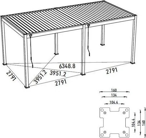 Bioklimatická pergola Intro Plus – Rojaplast