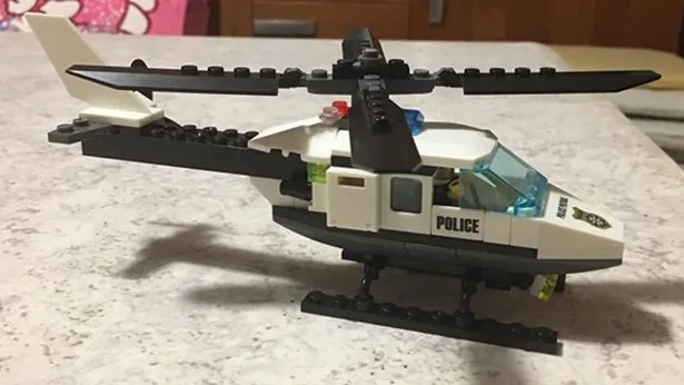 Blocki stavebnice Policejní vrtulník typ LEGO 102 dílů