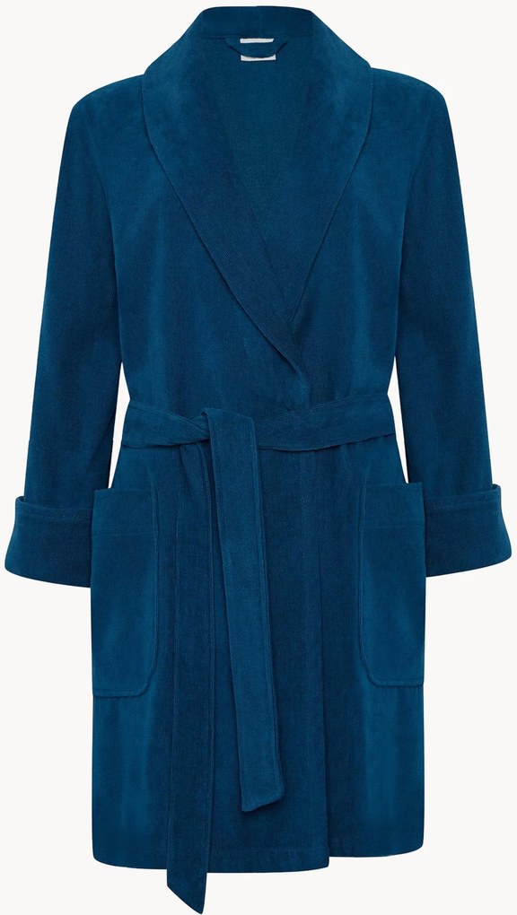 Župan z bavlněného veluru se šálovým límcem Homewear
