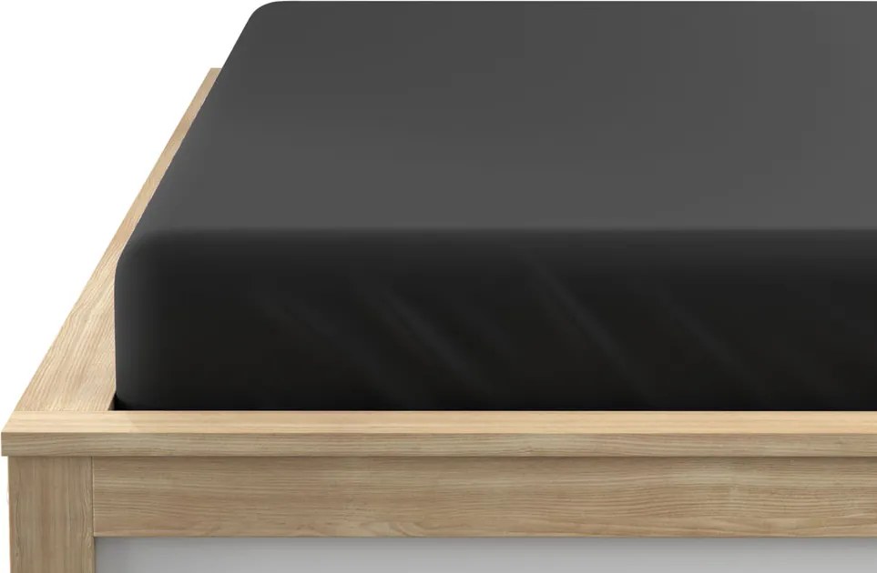 Jersey prostěradlo HIGHFIT černé 180 x 200 cm