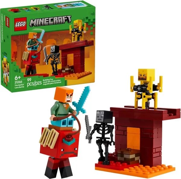 LEGO® Minecraft 21266 Lávová bitva v Netheru