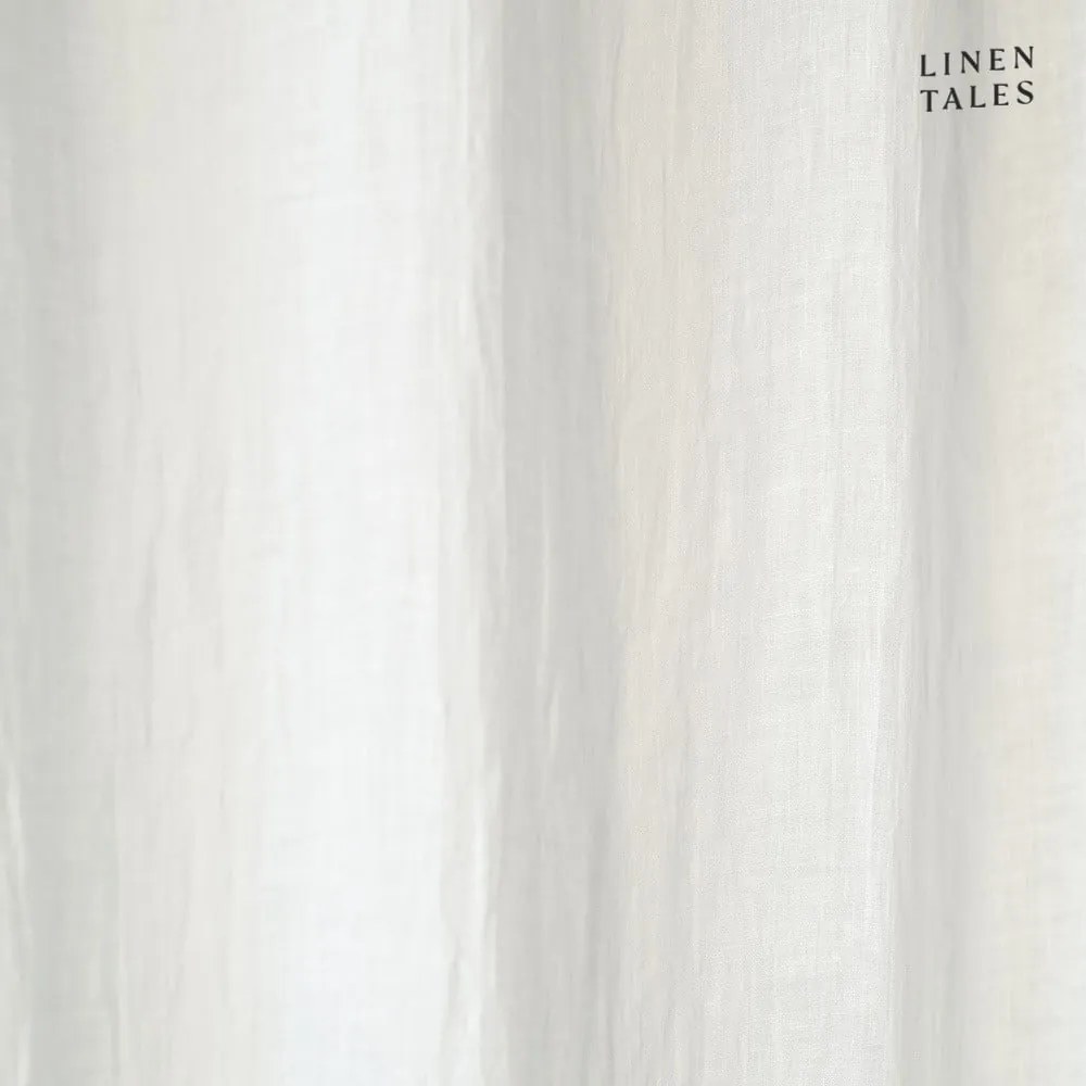 Bílá lněná záclona 130x300 cm White – Linen Tales