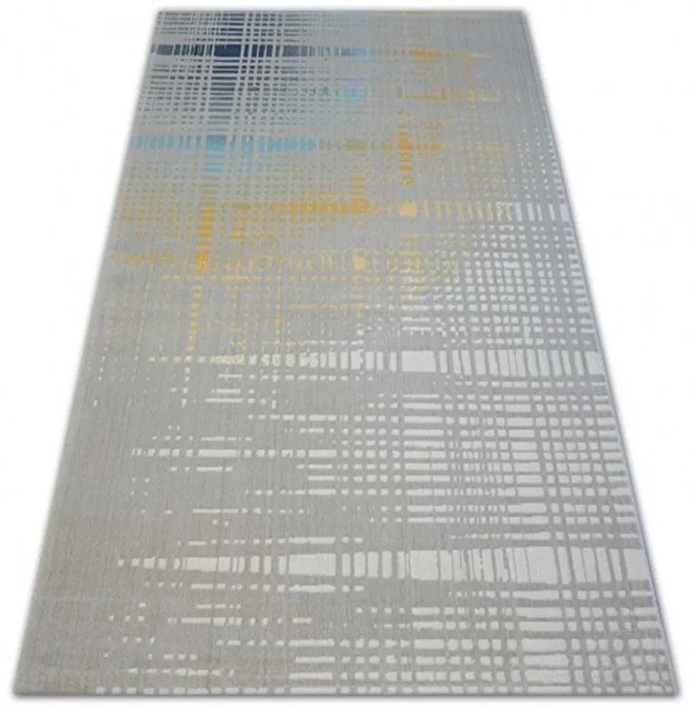 Kusový koberec PP Mřížka šedý 160x230cm