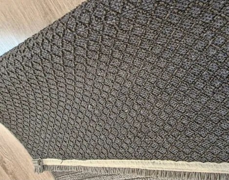 HU Šedý pruhovaný koberec Saloon ANTRACIT Rozměr: 50x80 cm