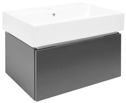 Koupelnová skříňka s umyvadlem SAT Feel 60x30x46 cm antracit mat SATFEEL60ANTU2