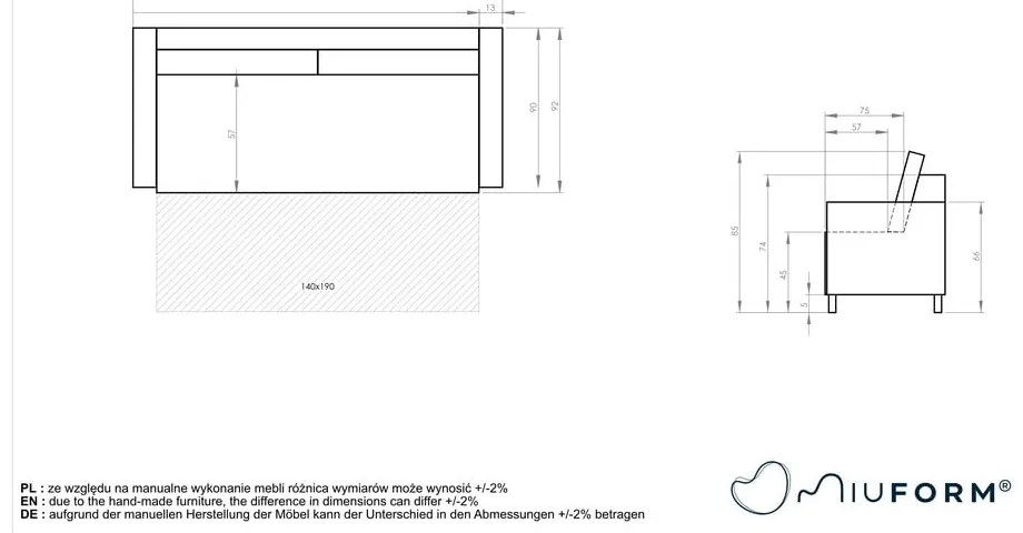 Hnědá rozkládací pohovka Miuform Charming Charlie