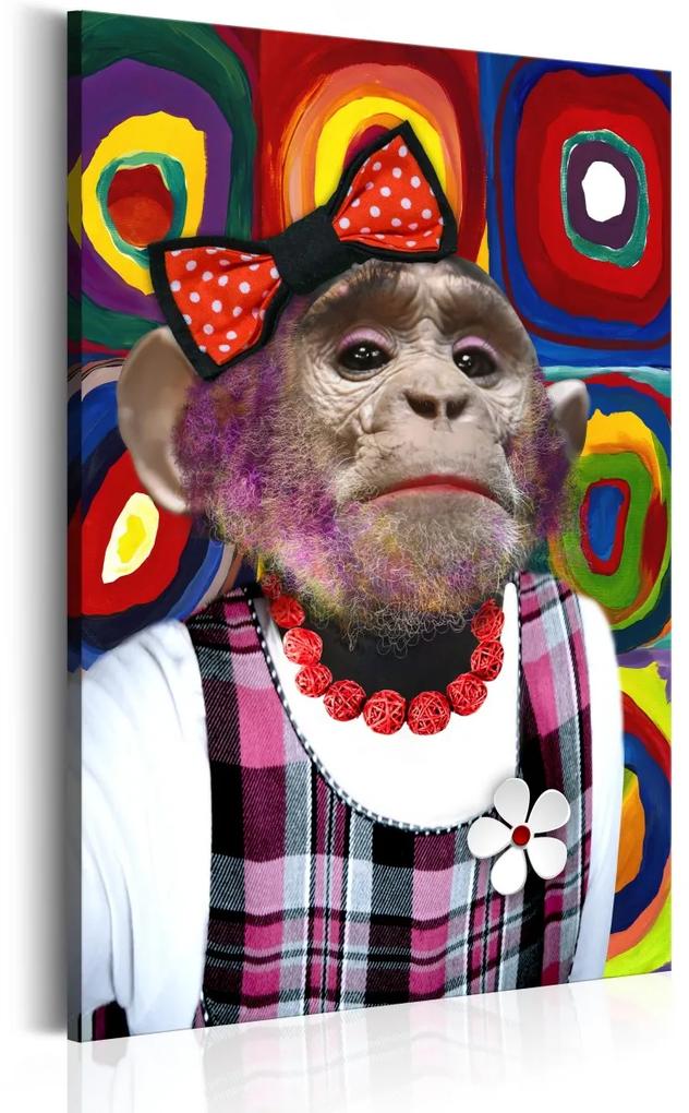 Miss Monkey (60x90 cm) - Murando DeLuxe
