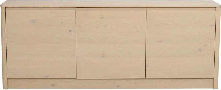 Komoda v dekoru dubu ve světle přírodní barvě 180x70x40 cm Melstone – Rowico