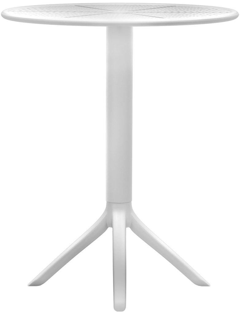 Kulatý stůl Lacota 60 cm - bílá